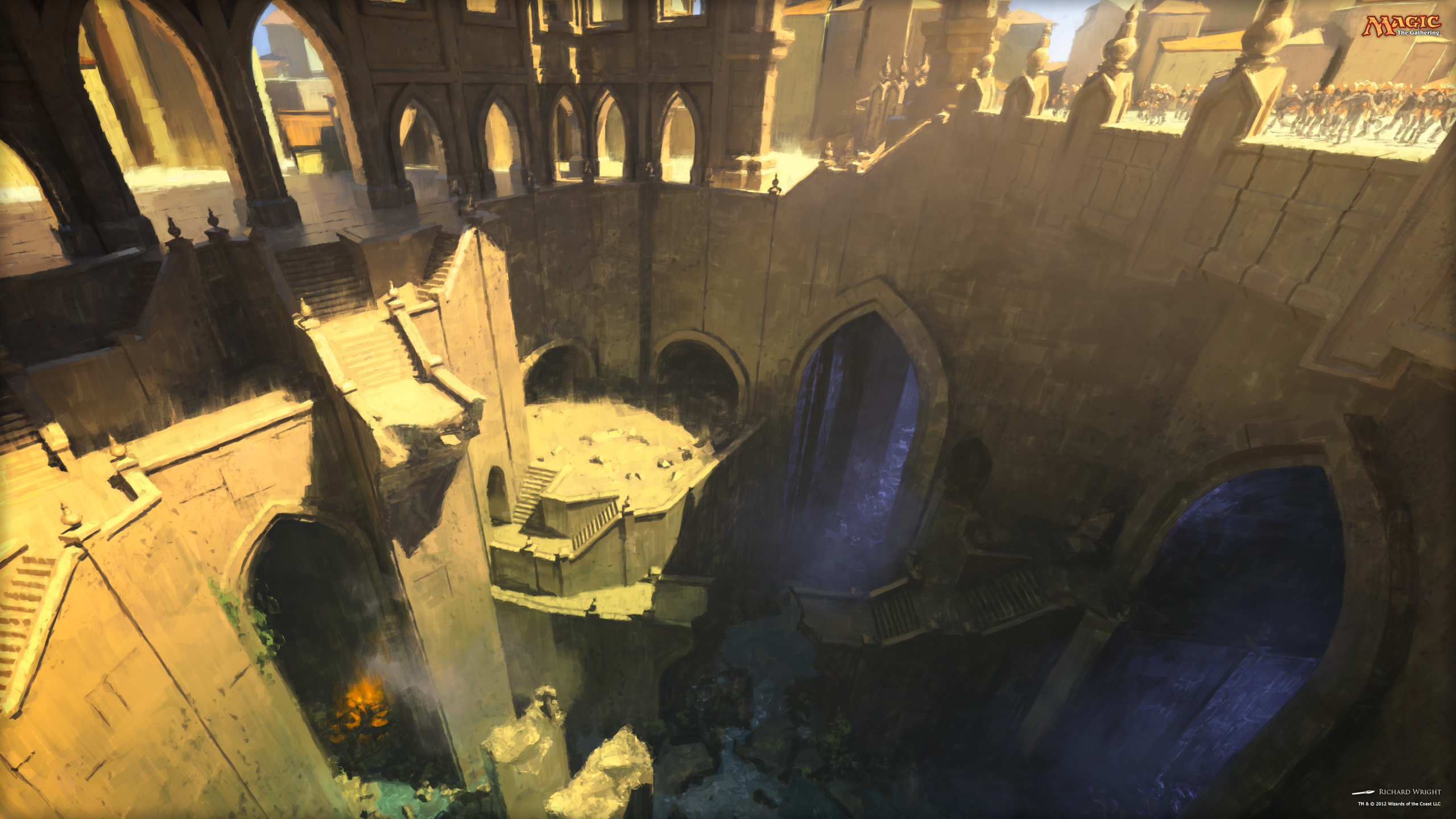 HD Wallpaper: Magic: The Gathering Stairs in Enchanted Realms