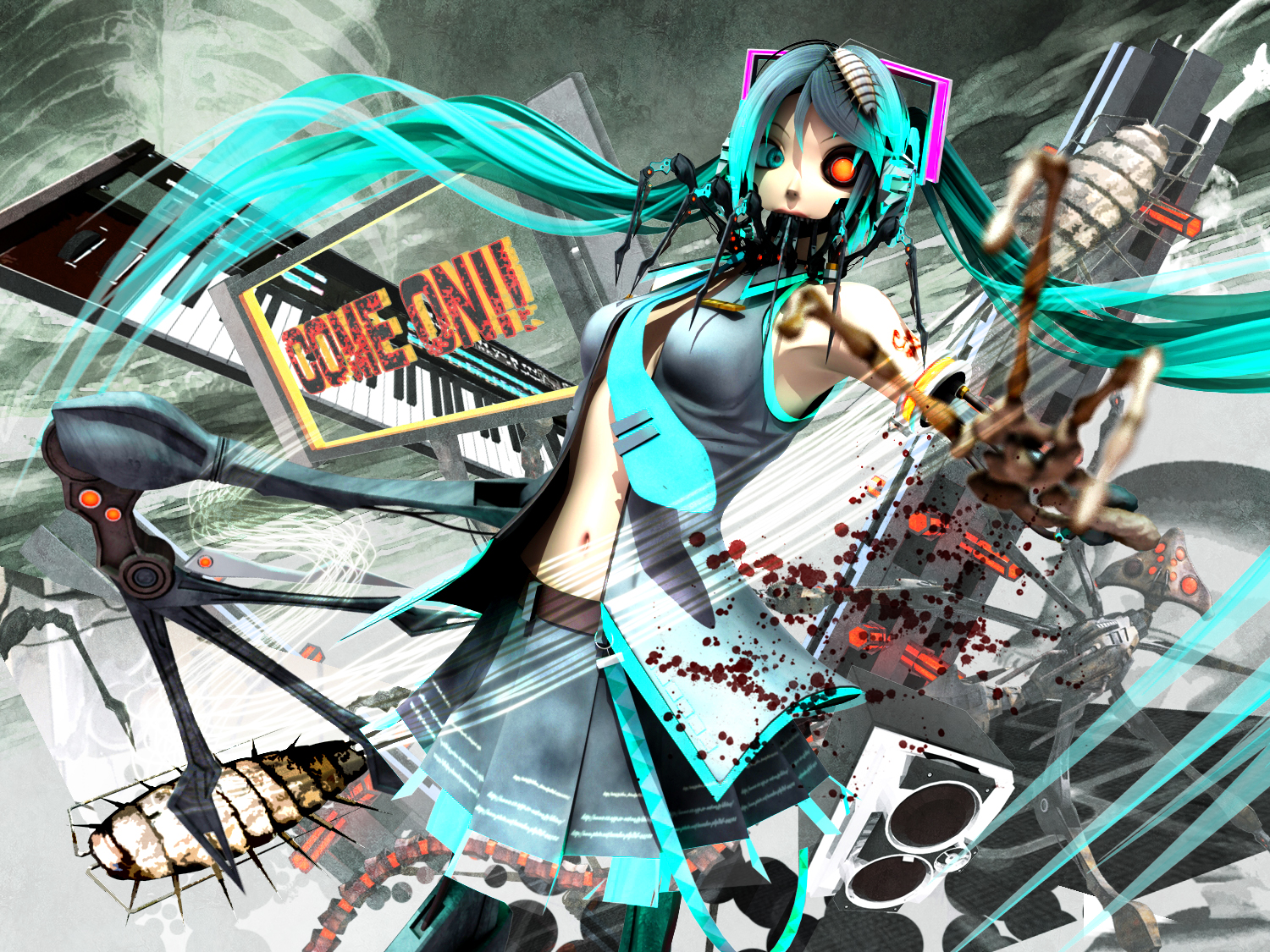 Dark Hatsune Miku HD Wallpaper - Anime Vocaloid Vibes