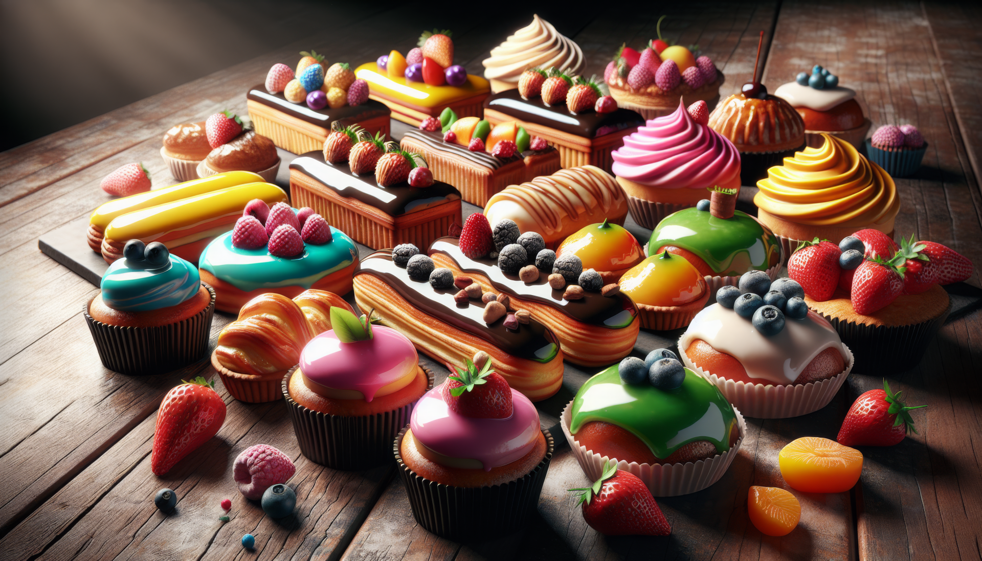 Delicious Pastry: A Stunning 4K Ultra HD Wallpaper by QuantumCurator