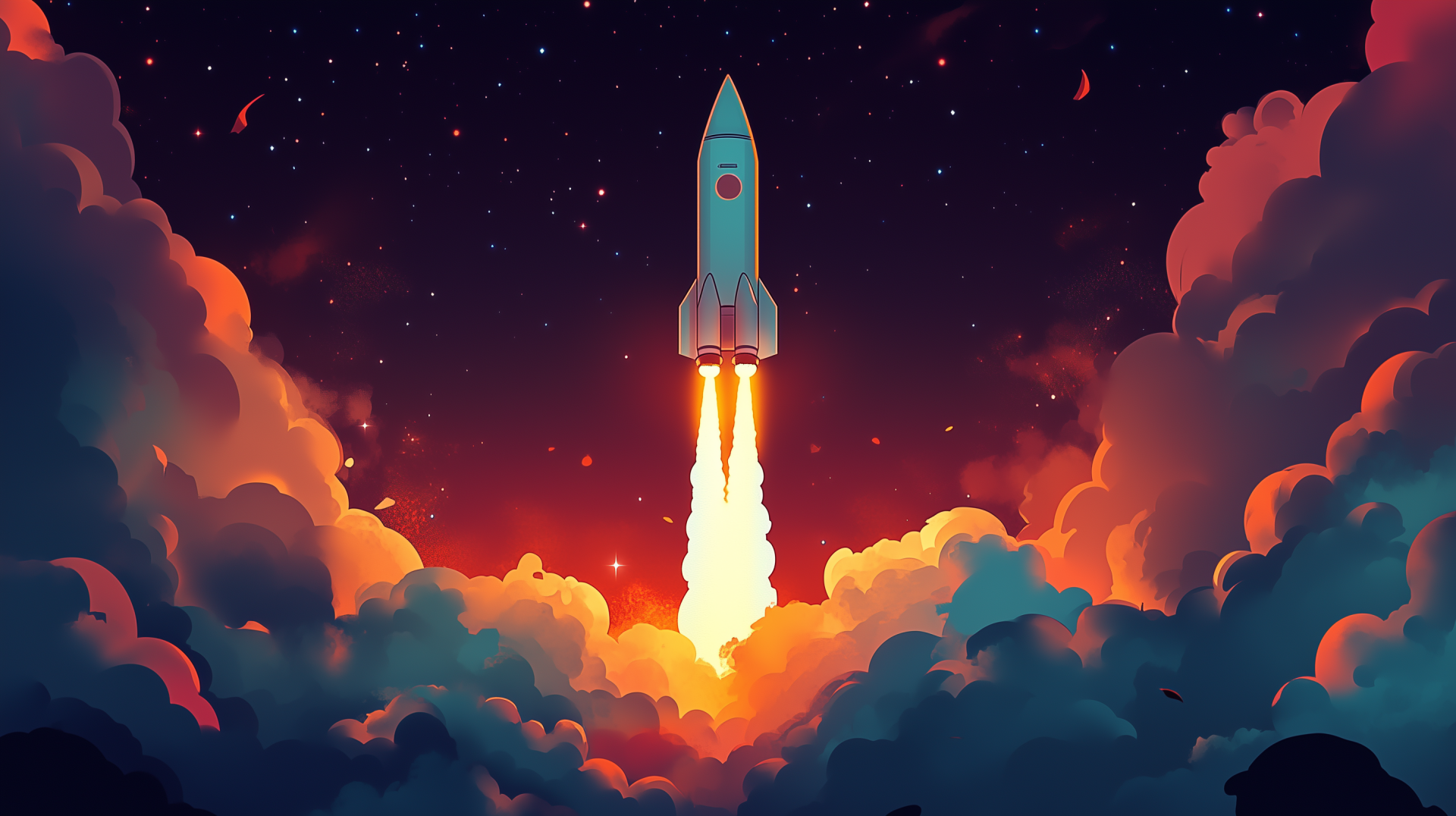 Rocket Launch: Stunning HD Wallpaper Experience by robokoboto