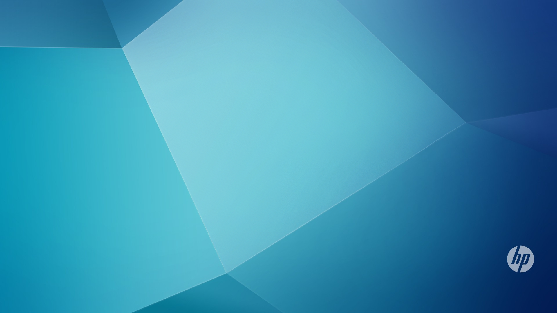 HP Blue Geometric HD Wallpaper — Hewlett‑Packard Logo