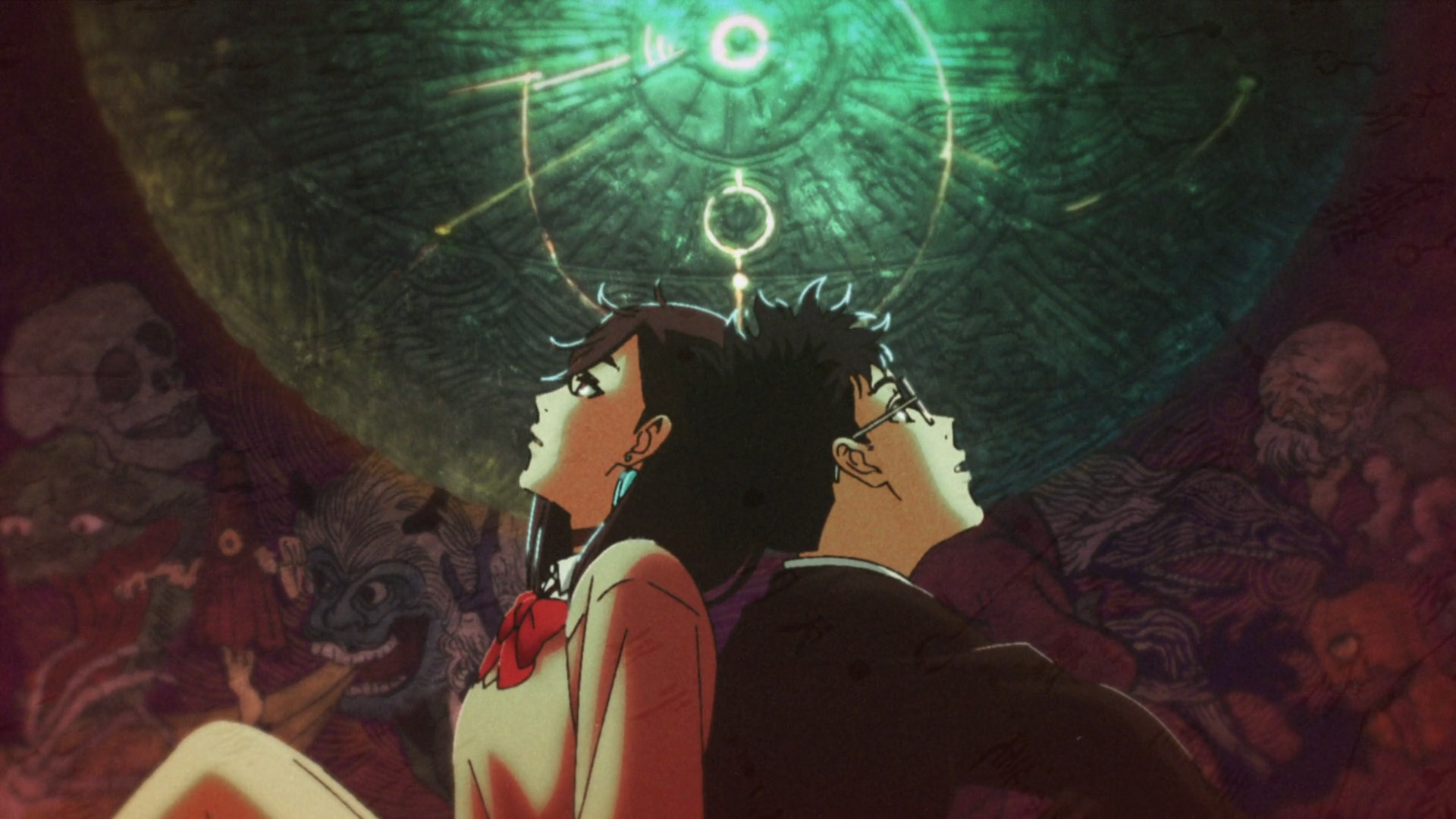 Dandadan HD Wallpaper: Ken Takakura & Momo Ayase Anime Scene ...