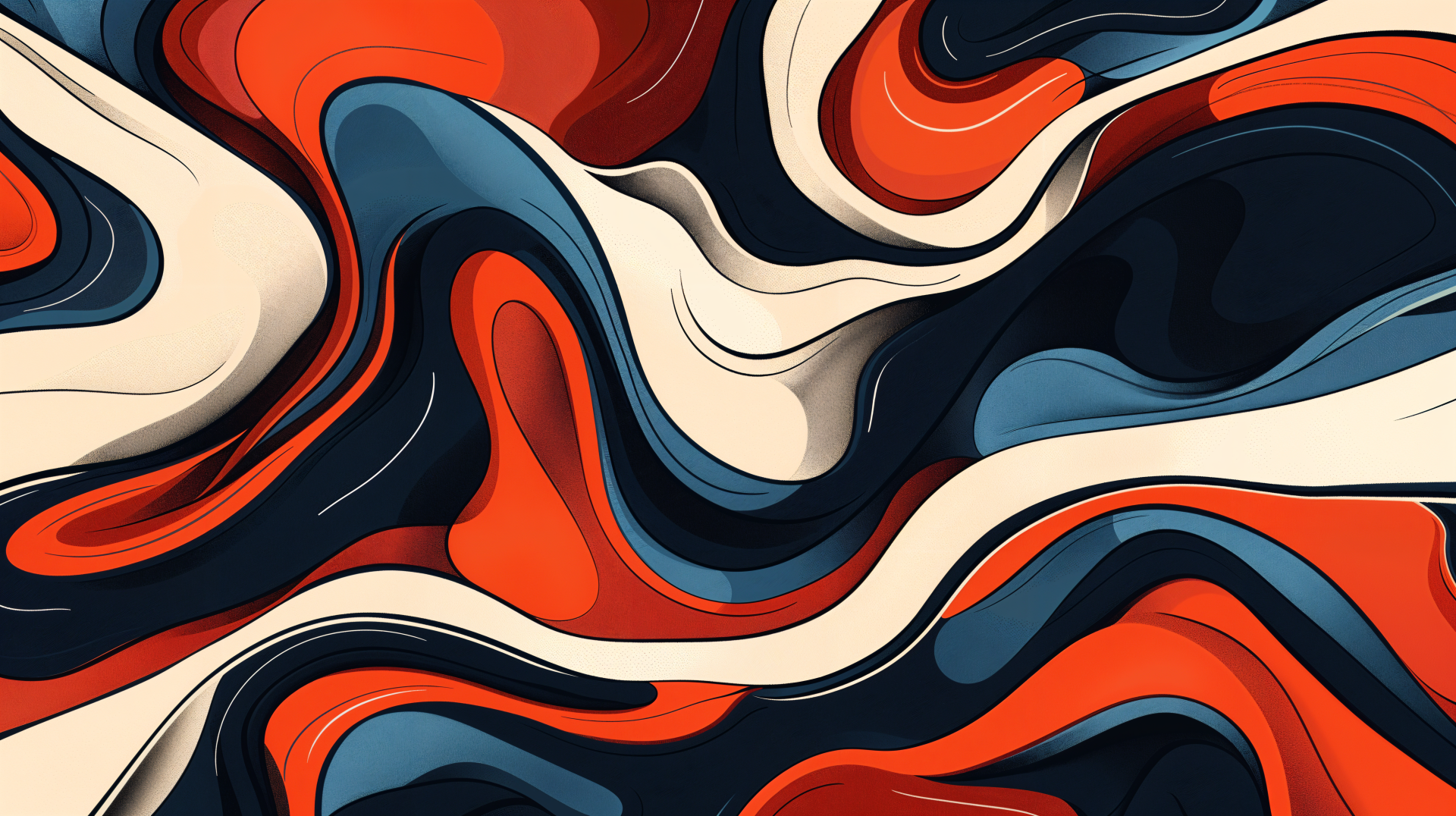 Dynamic Abstract Waves - 4K Ultra HD Wallpaper by robokoboto