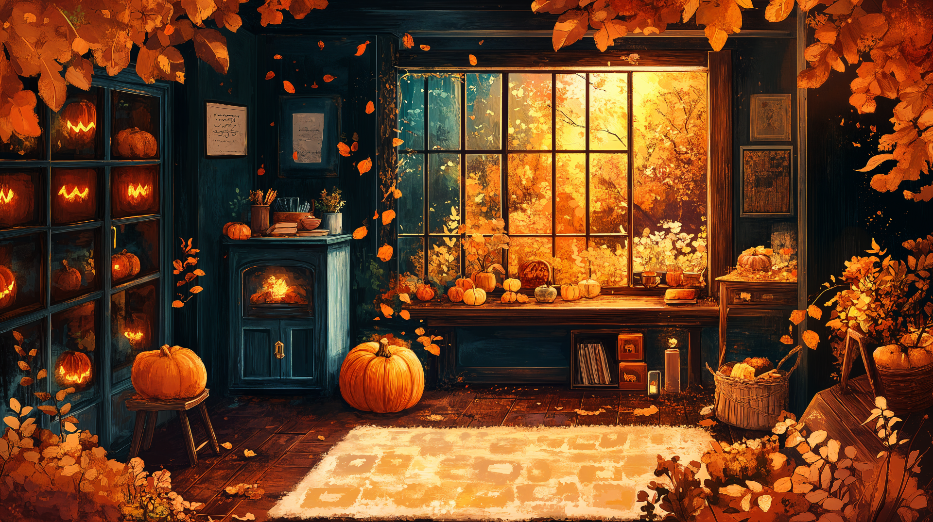 Cozy Autumn Aesthetic - 4K Ultra HD Wallpaper by robokoboto