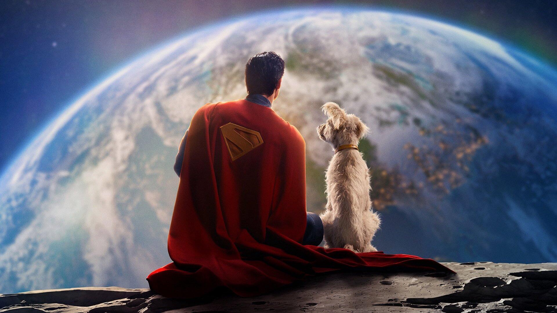 Superman 2025 HD Wallpaper: Guardian of Earth with Loyal Companion