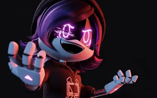 Murder Drones HD Wallpaper: Cyn & Uzi Doorman