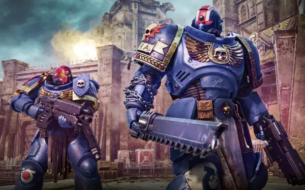 Dark Angels: Epic HD Wallpaper from Warhammer 40k Universe