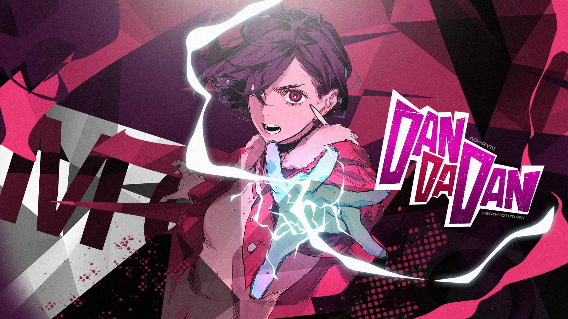 Dandadan HD Wallpaper featuring Momo Ayase in Action-Packed Style by ...