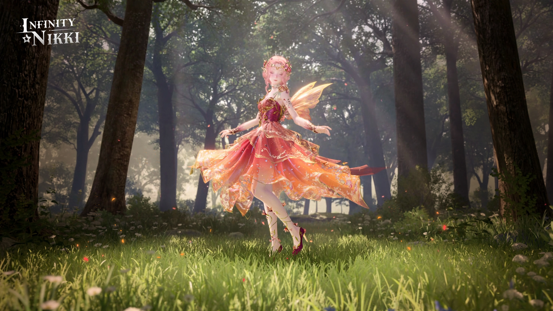 Infinity Nikki HD Wallpaper: Enchanted Fairy in the Forest