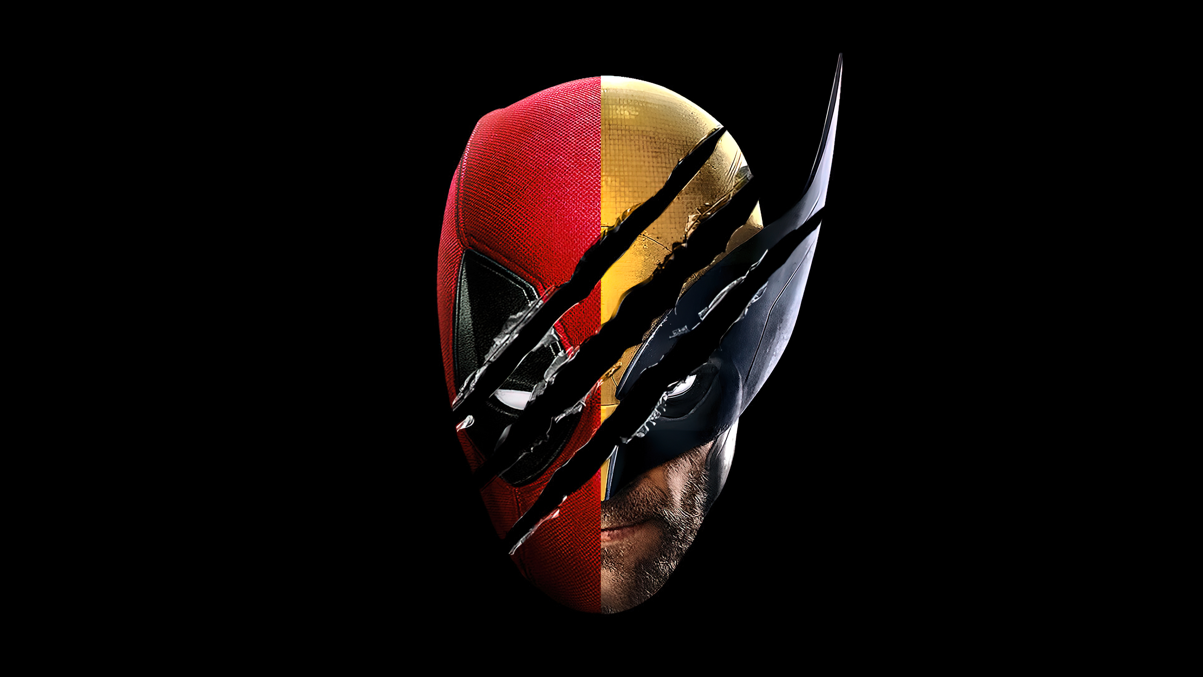 Deadpool & Wolverine Clash – 4K Ultra HD Superhero Wallpaper