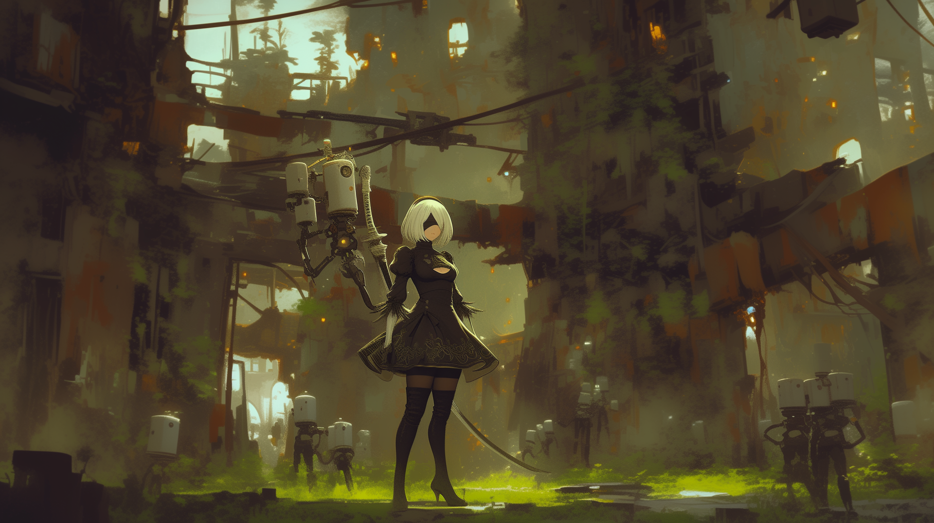 YoRHa No.2 Type B - HD Wallpaper from NieR: Automata by patrika ...