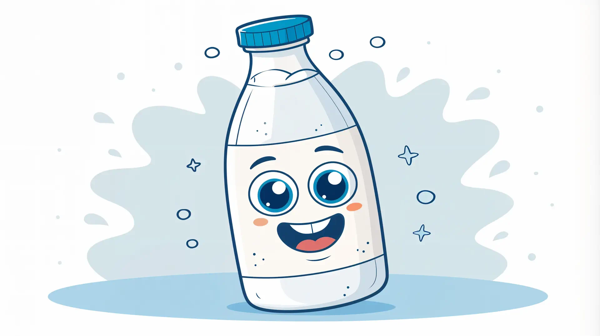 Cheerful Milk Bottle - 4K Ultra HD Wallpaper by QuantumCurator