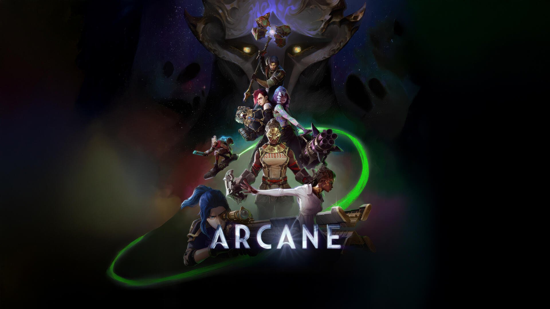 Arcane 4K Ultra HD: Epic Heroes in Shadowed Realms Wallpaper