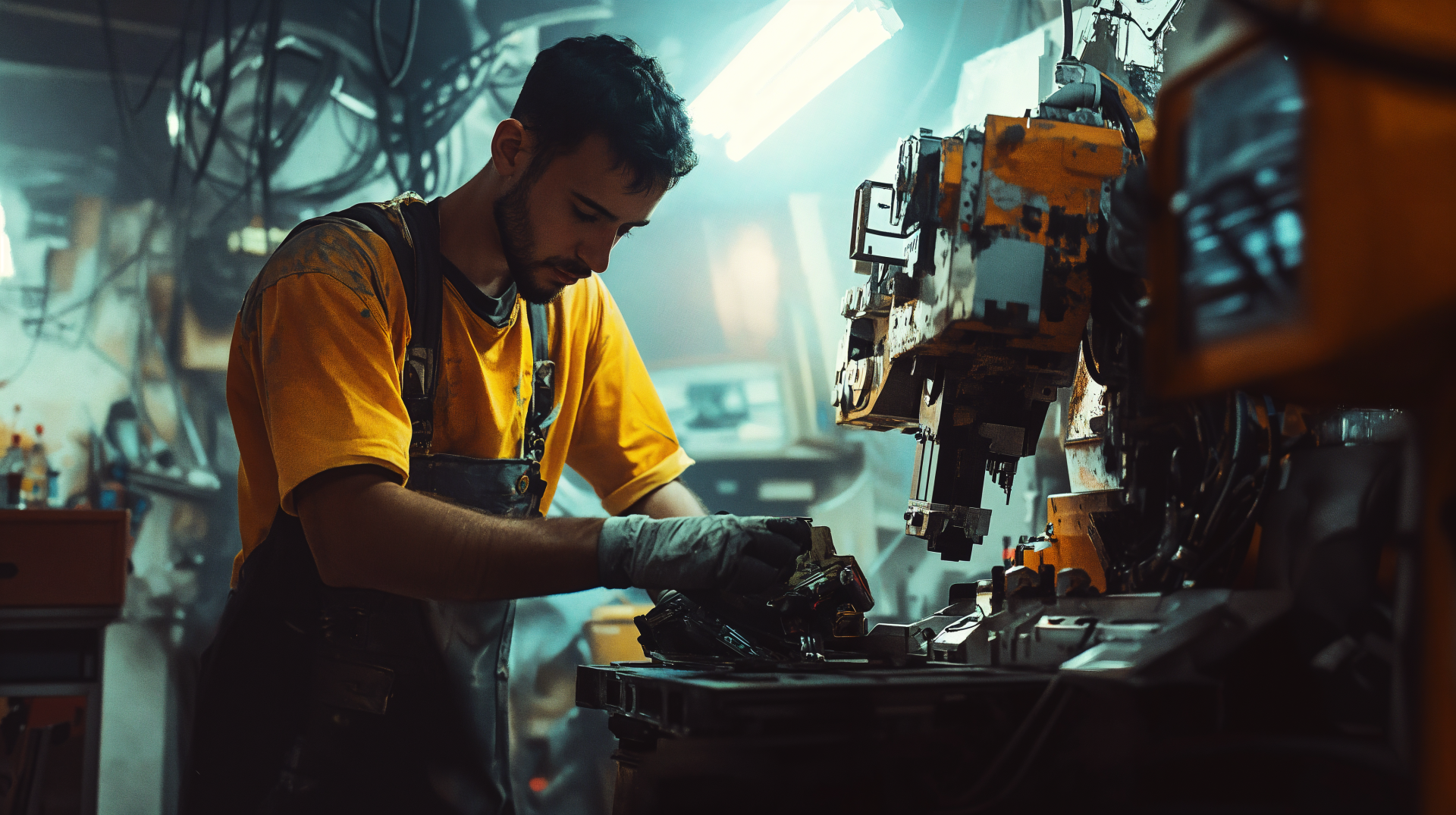 Skilled Mechanic in 4K Ultra HD Wallpaper by robokoboto