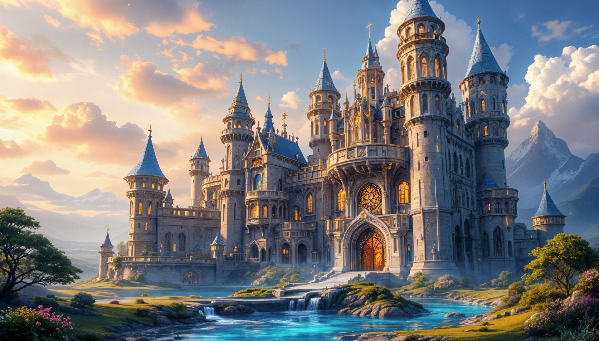 Enchanting Fairytale Castle - 4K Ultra HD Wallpaper by QuantumCurator