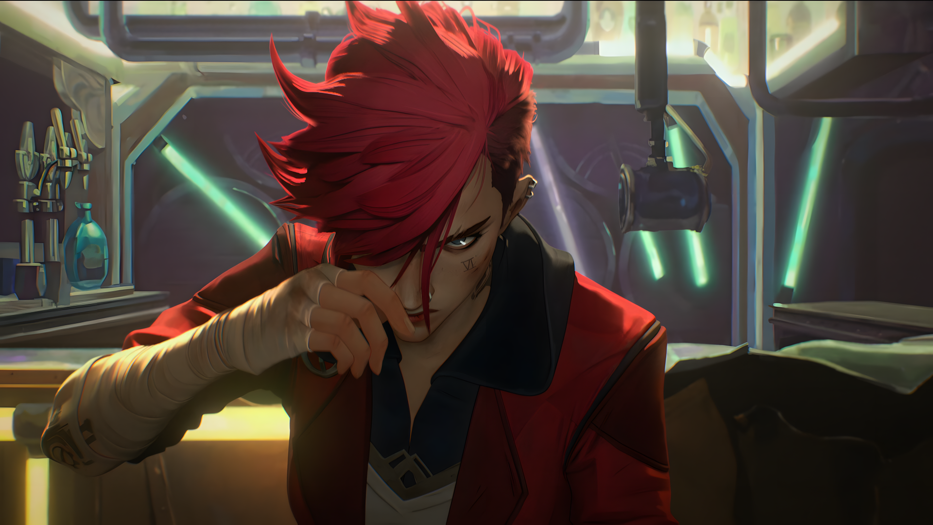 VI from Arcane: Stunning 4K Ultra HD Wallpaper for Season 2