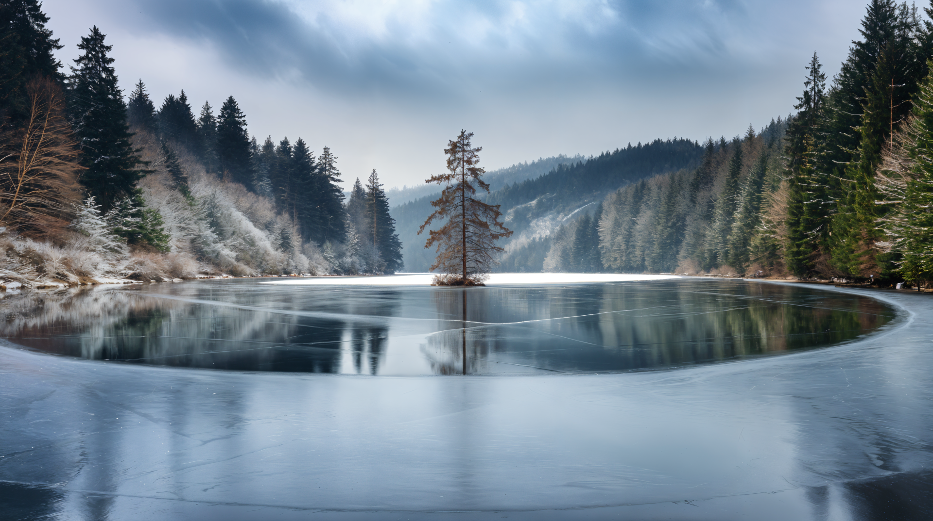 Stunning Winter Scenery - 4K Ultra HD Wallpaper by QuantumCurator