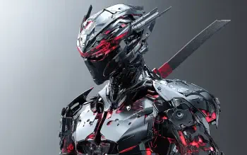 Robot Samurai Wallpaper