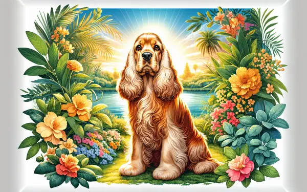 Charming Cocker Spaniel 4K Ultra HD Wallpaper by QuantumCurator