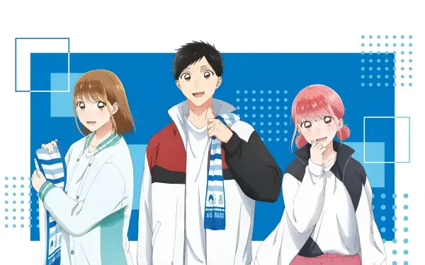 Download Anime Blue Box Chinatsu Kano Hina Chouno 4k Ultra HD Wallpaper