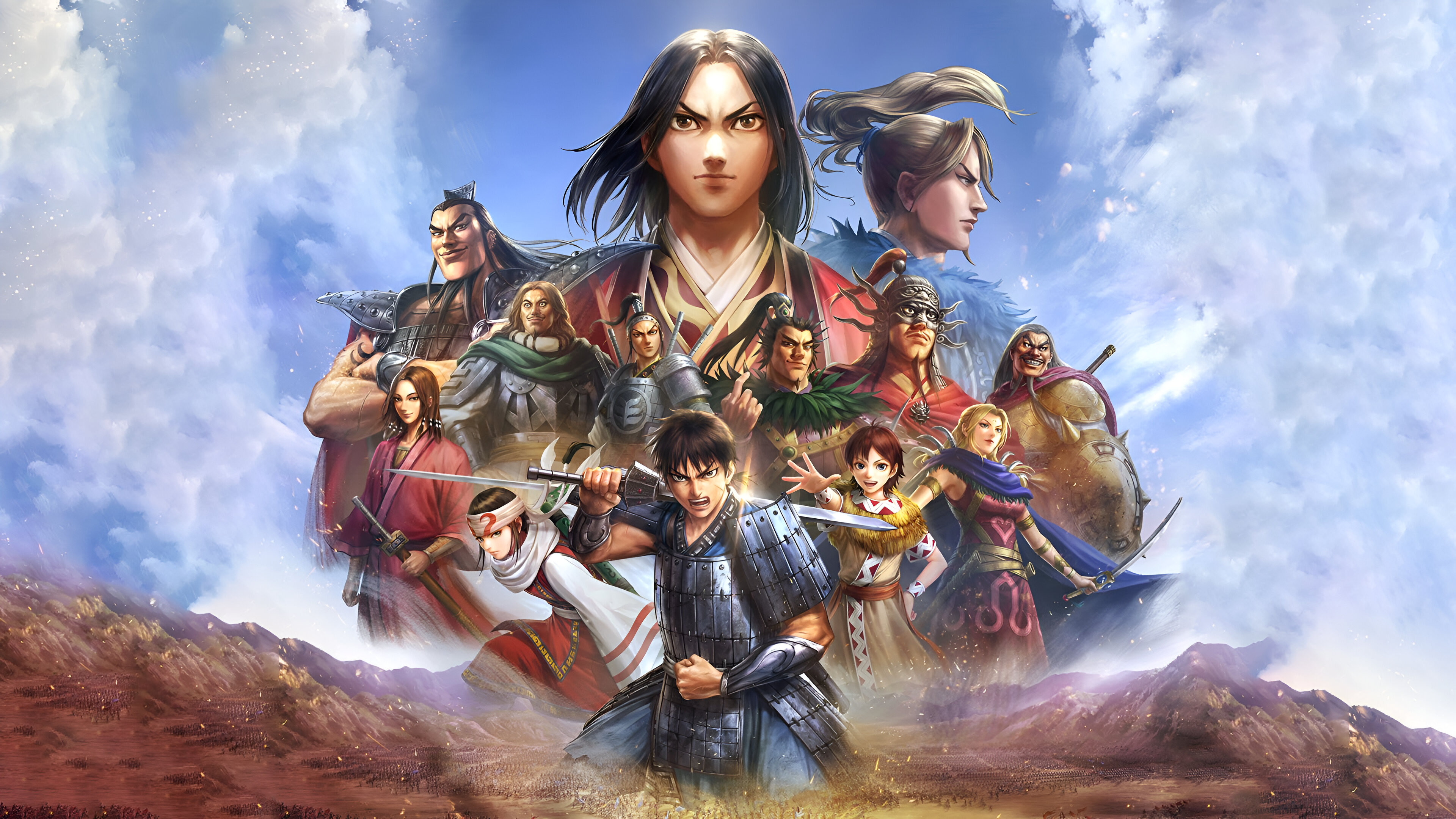 Kingdom Anime Warriors: 4K Ultra HD Military Manga Epic Wallpaper