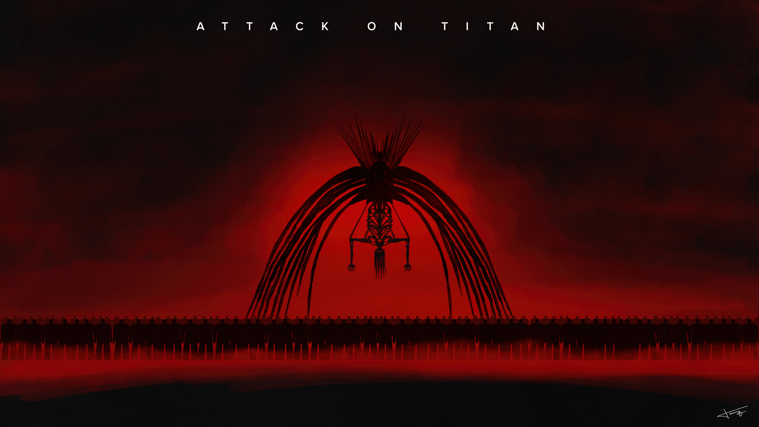 Founding Titan Unleashed: Attack on Titan HD Wallpaper
