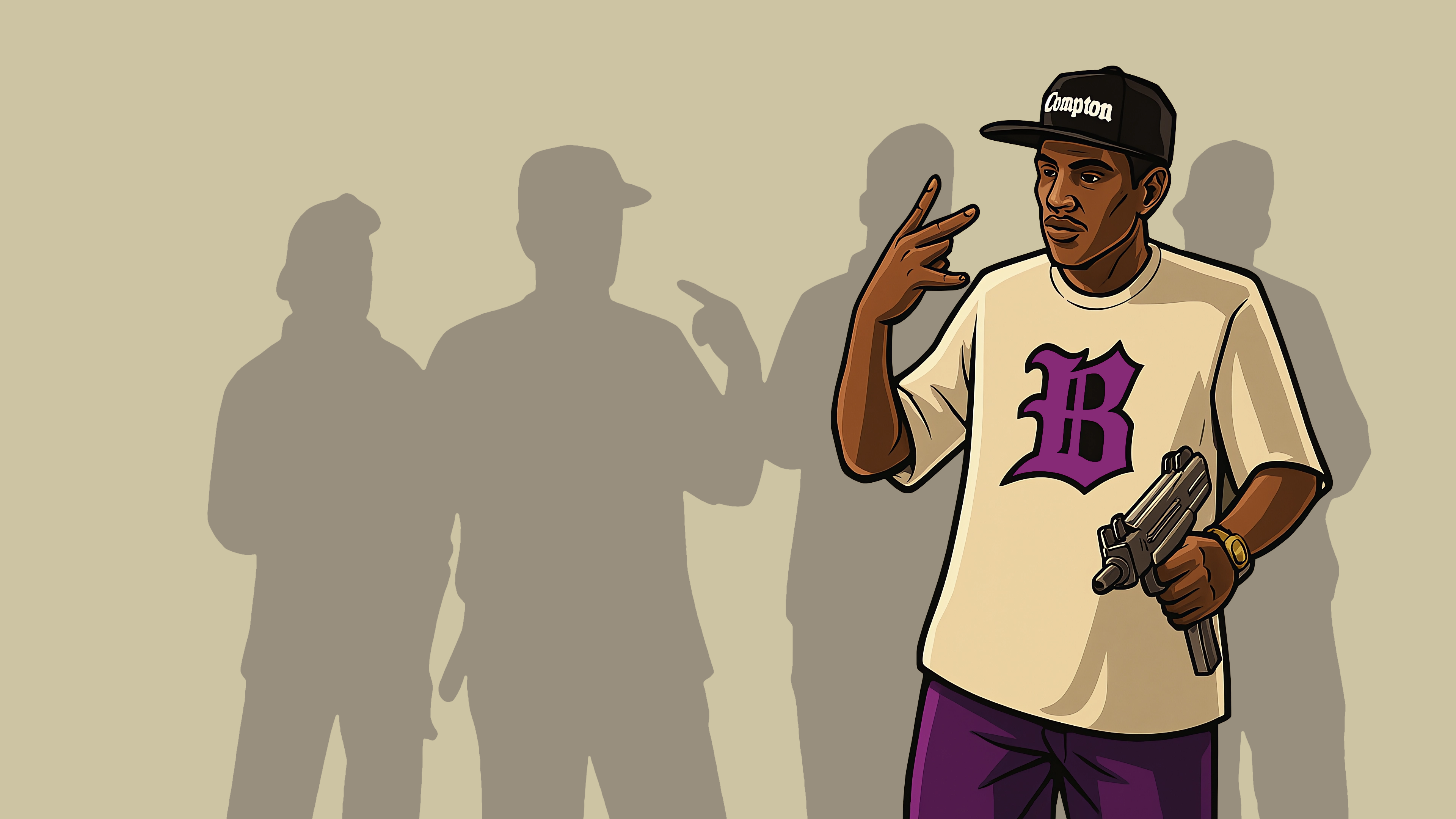 Grand Theft Auto: San Andreas 4K Ultra HD Wallpaper - Gangster Vibes