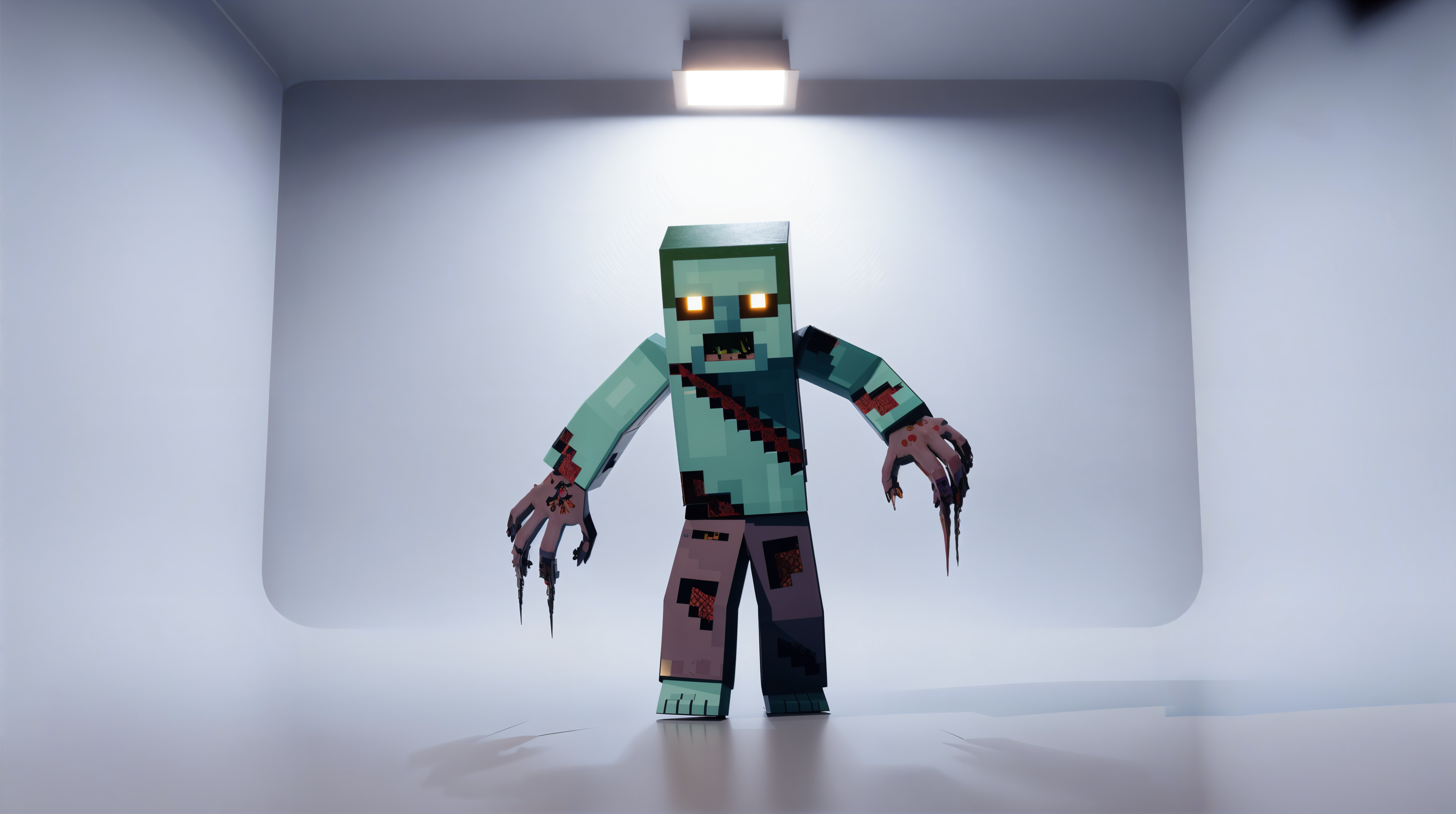 Wallpaper Minecraft Zombie