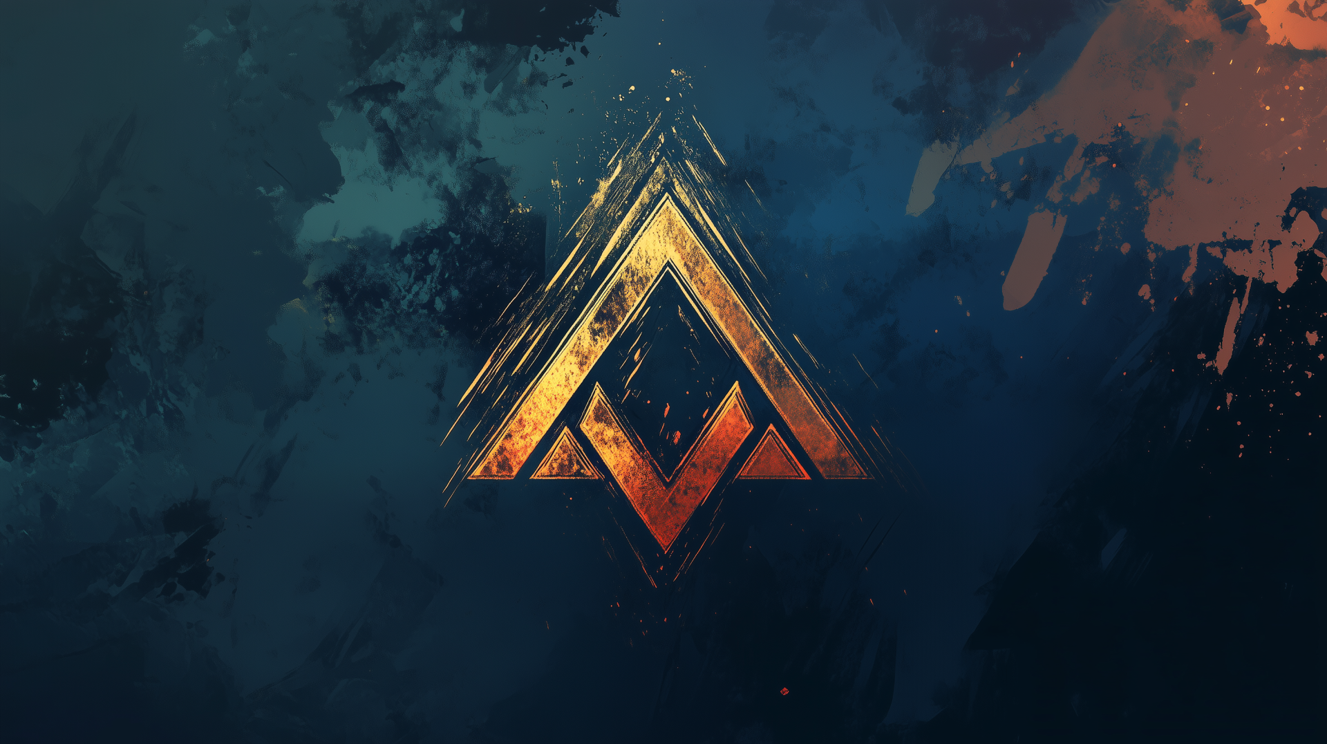 Blue and Yellow Rune: Stunning HD Wallpaper by patrika