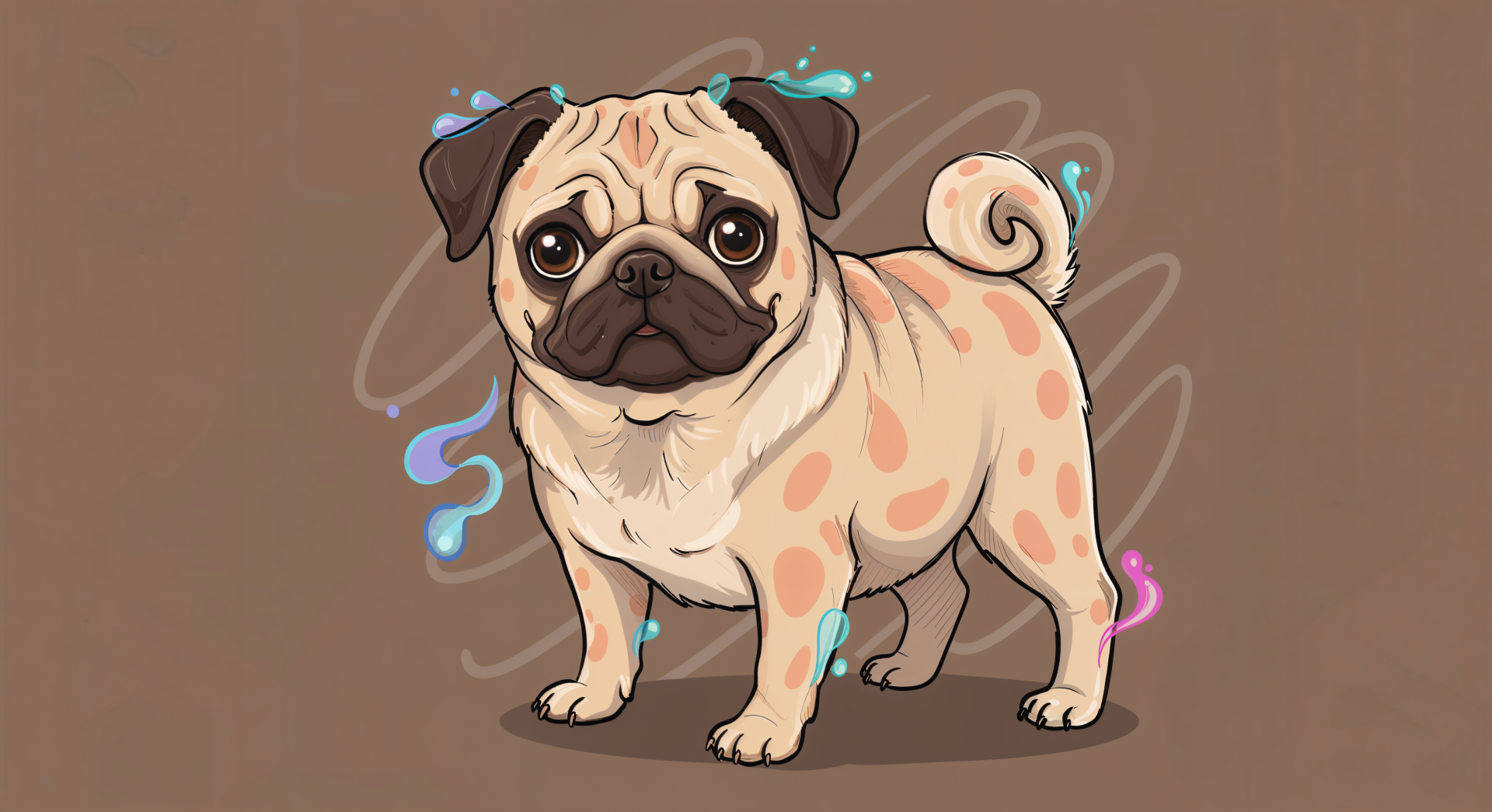 Charming Pug: A 4K Ultra HD Wallpaper Delight by QuantumCurator