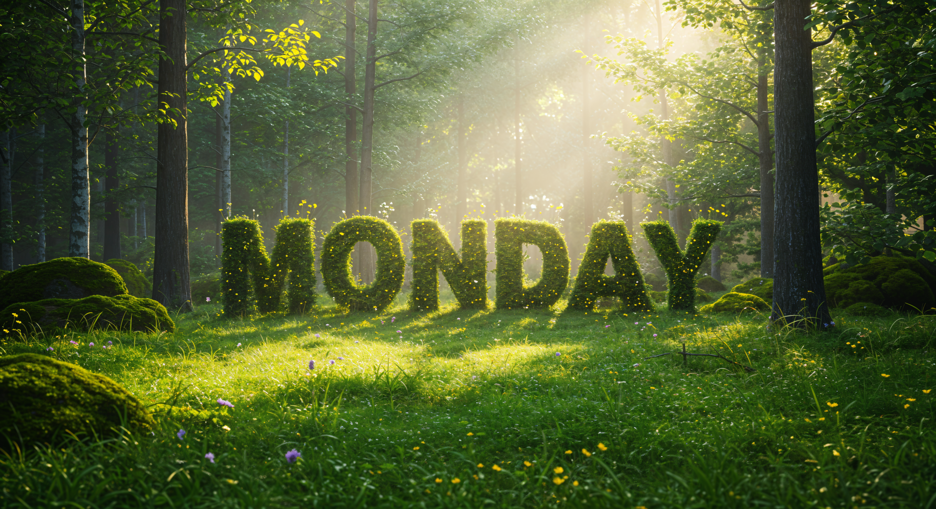 Serenity of Monday: 4K Ultra HD Wallpaper for a Fresh Start by QuantumCurator