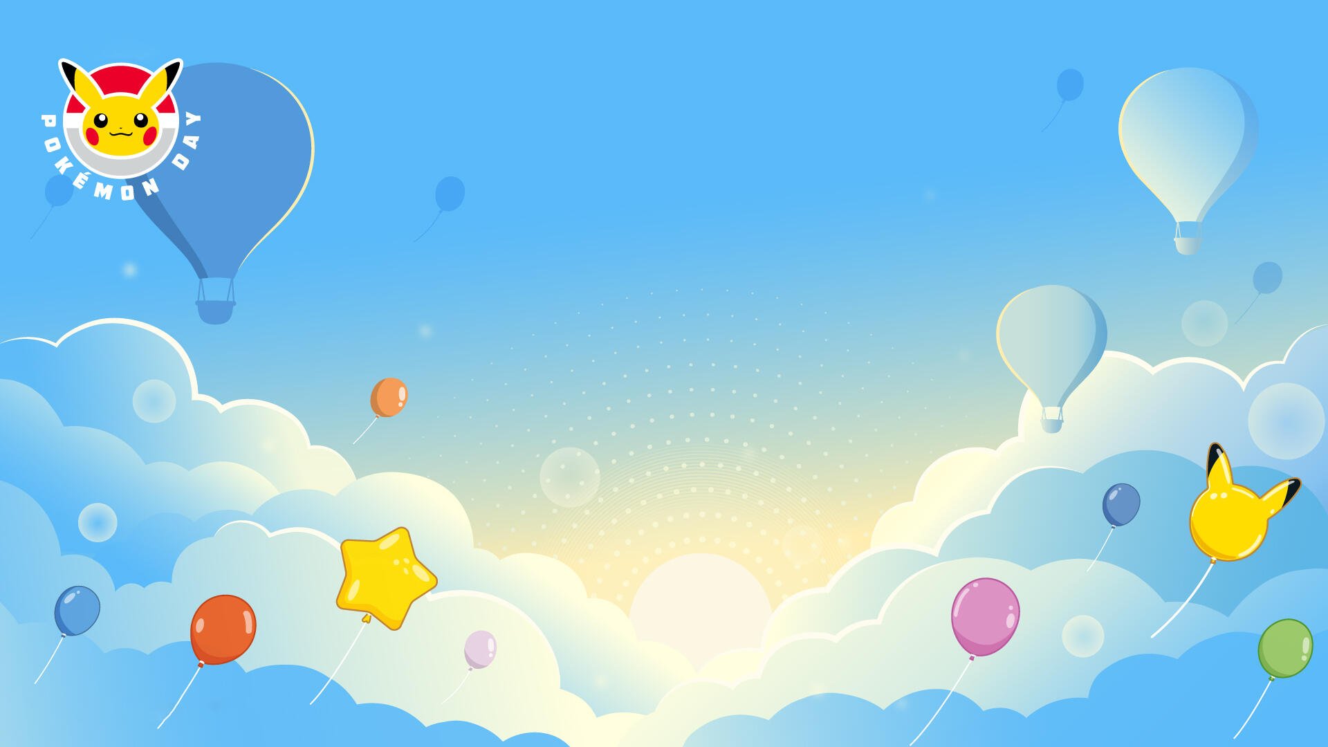 Pikachu's Balloon Sky — Pokémon HD Wallpaper | 1920x1080 | Wallpaper Abyss