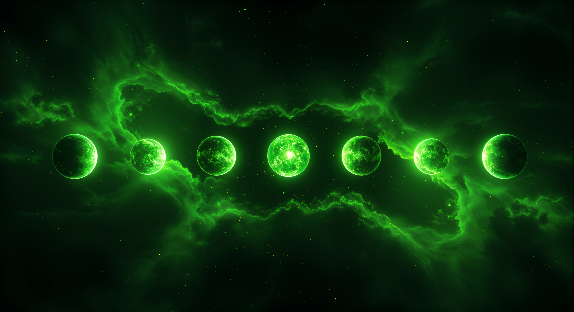 4K Ultra HD Planetary Alignment Cosmic Wallpaper by QuantumCurator