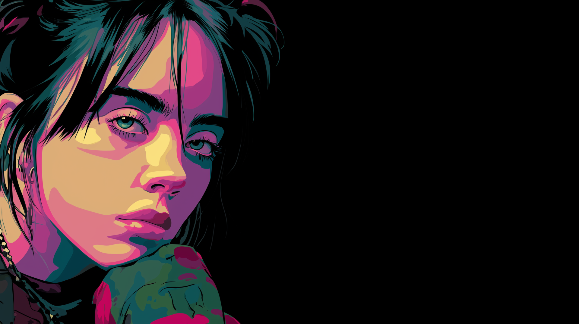 Billie Eilish Minimalist HD Music Wallpaper by patrika