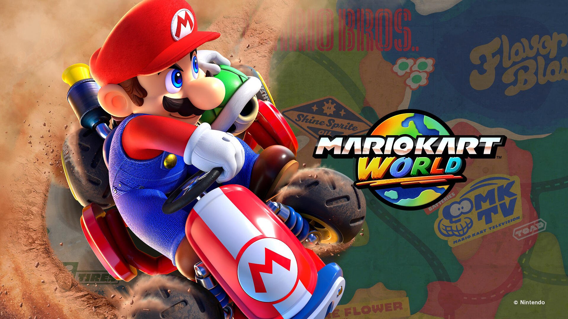 Download Mario Kart World HD Wallpaper