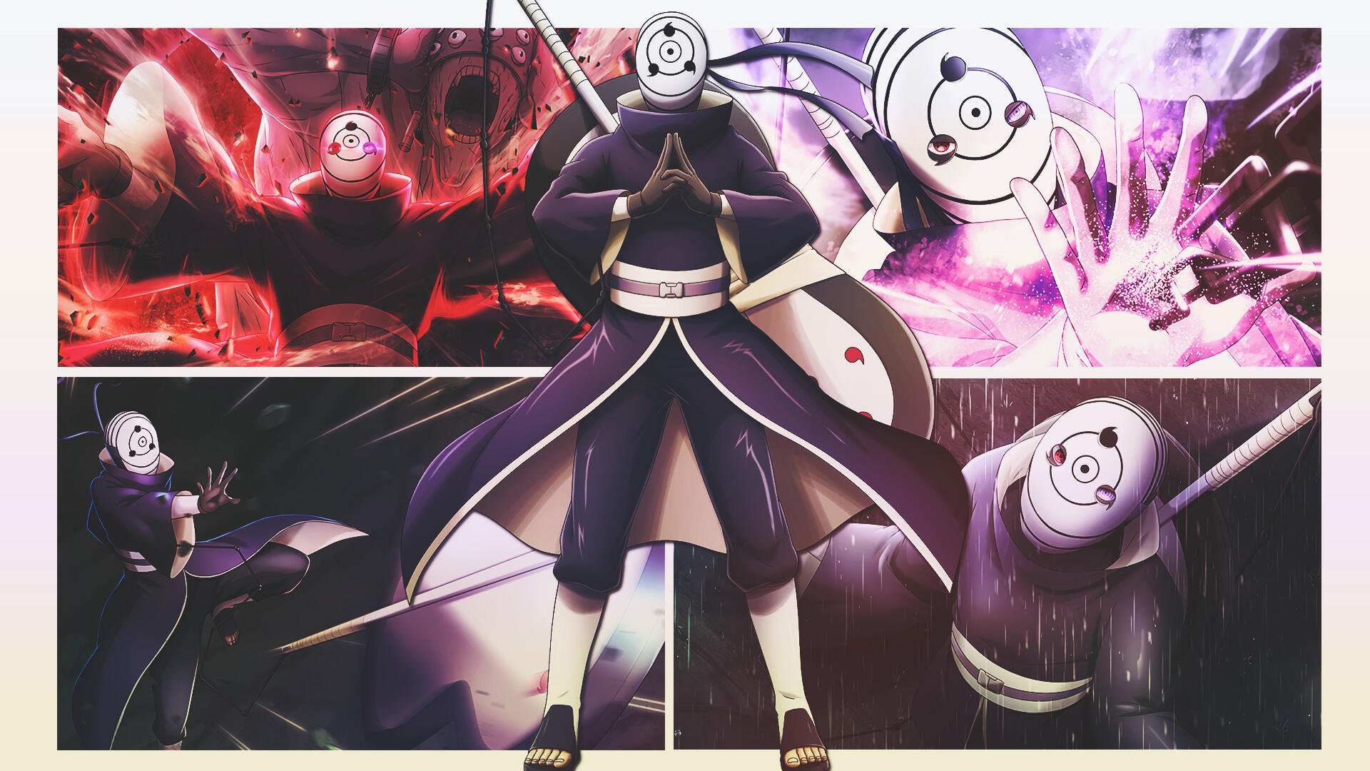 Obito Uchiha — Masked Collage (HD Naruto Wallpaper)