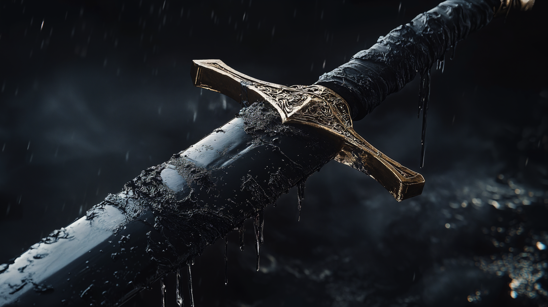 The Cursed Blade — 4K Ultra HD Fantasy Sword Wallpaper by robokoboto ...