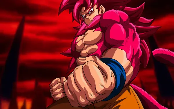 HD Dragon Ball DAIMA: Goku’s Fierce Super Saiyan 4 Power by Akira Toriyama