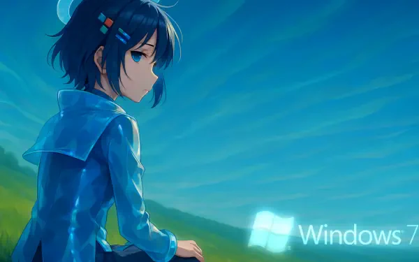 Nanami Madobe - Windows 7 Anime OS-Tan HD Wallpaper