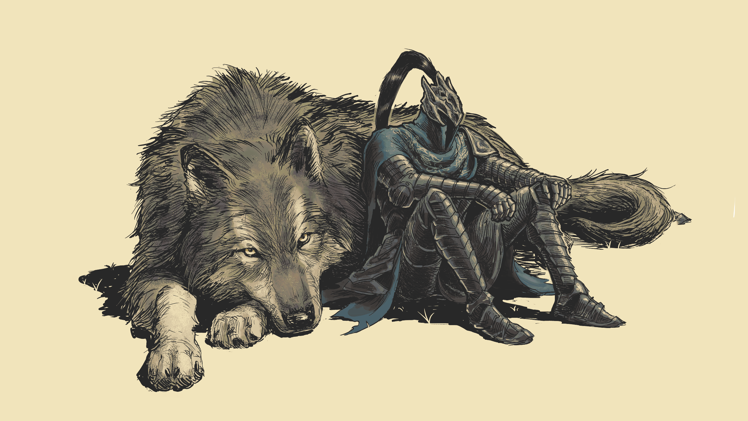 Armored Artorias & Sif — Dark Souls HD Wallpaper