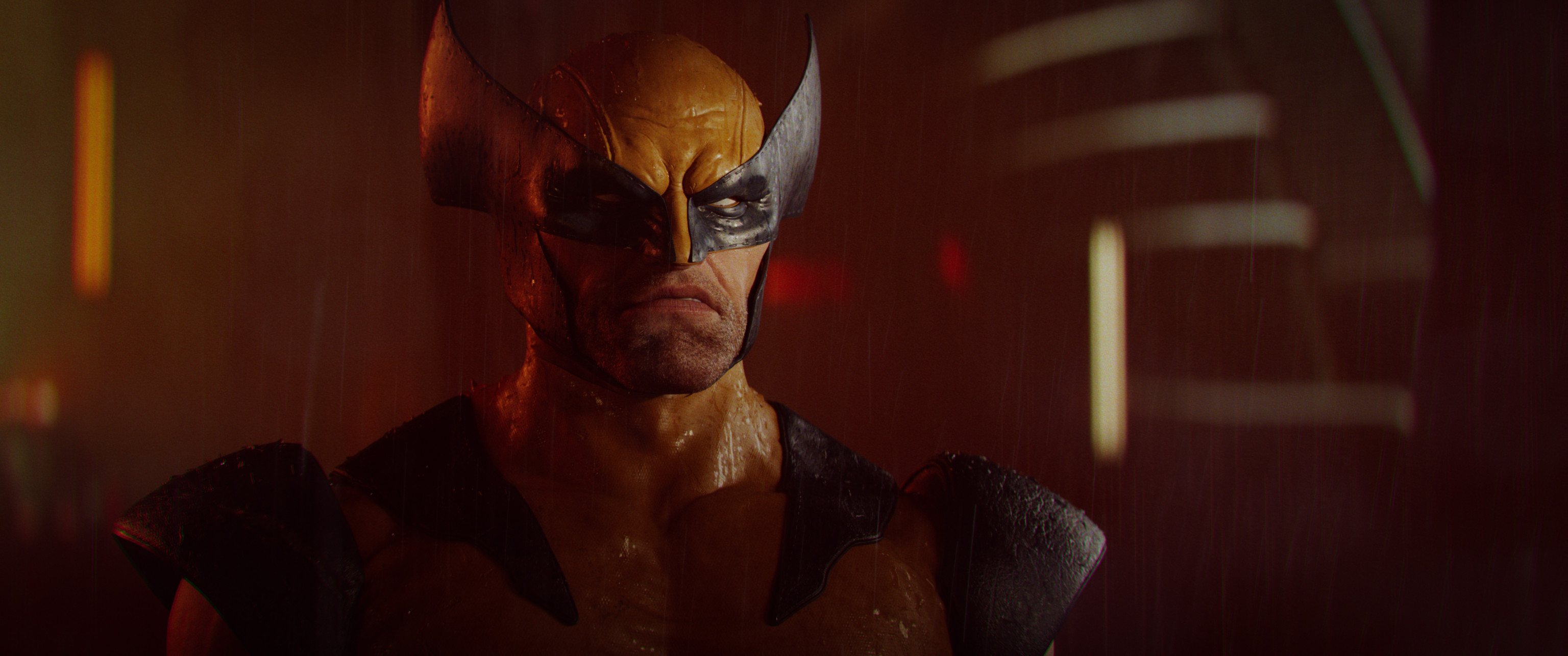 Rain-Soaked Wolverine — HD Movie Wallpaper