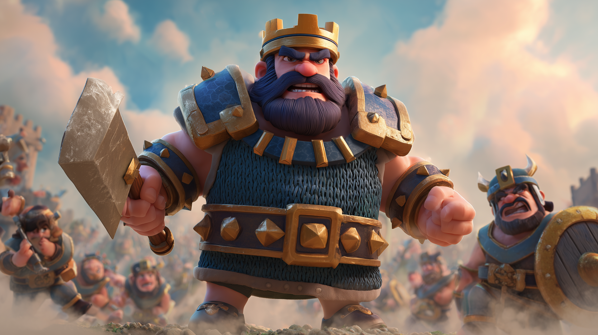 Barbarian King: Clash Royale HD Mobile Wallpaper by patrika