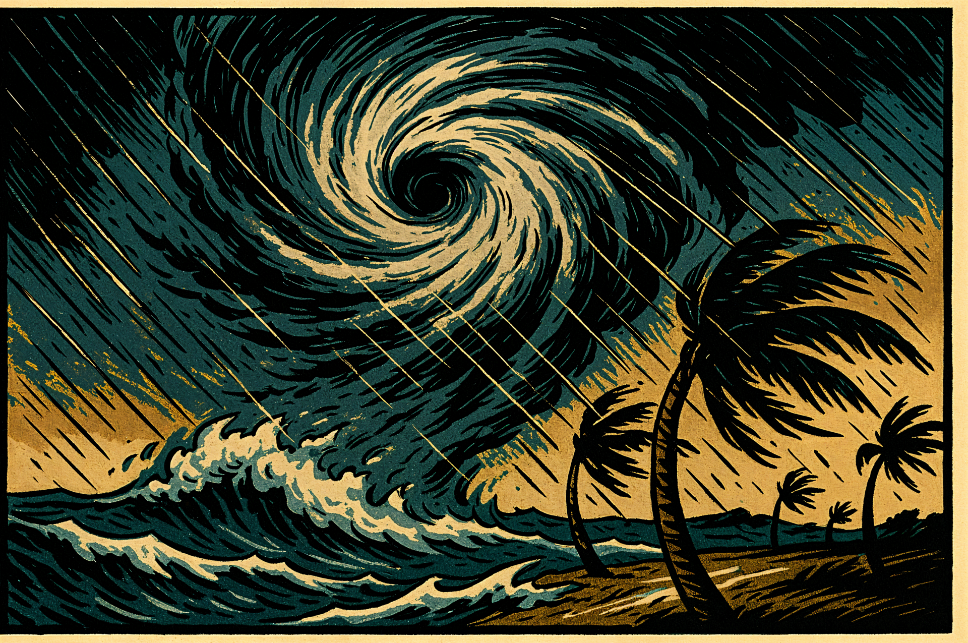 Hurricane Vortex — 4K Ultra HD Wallpaper by QuantumCurator