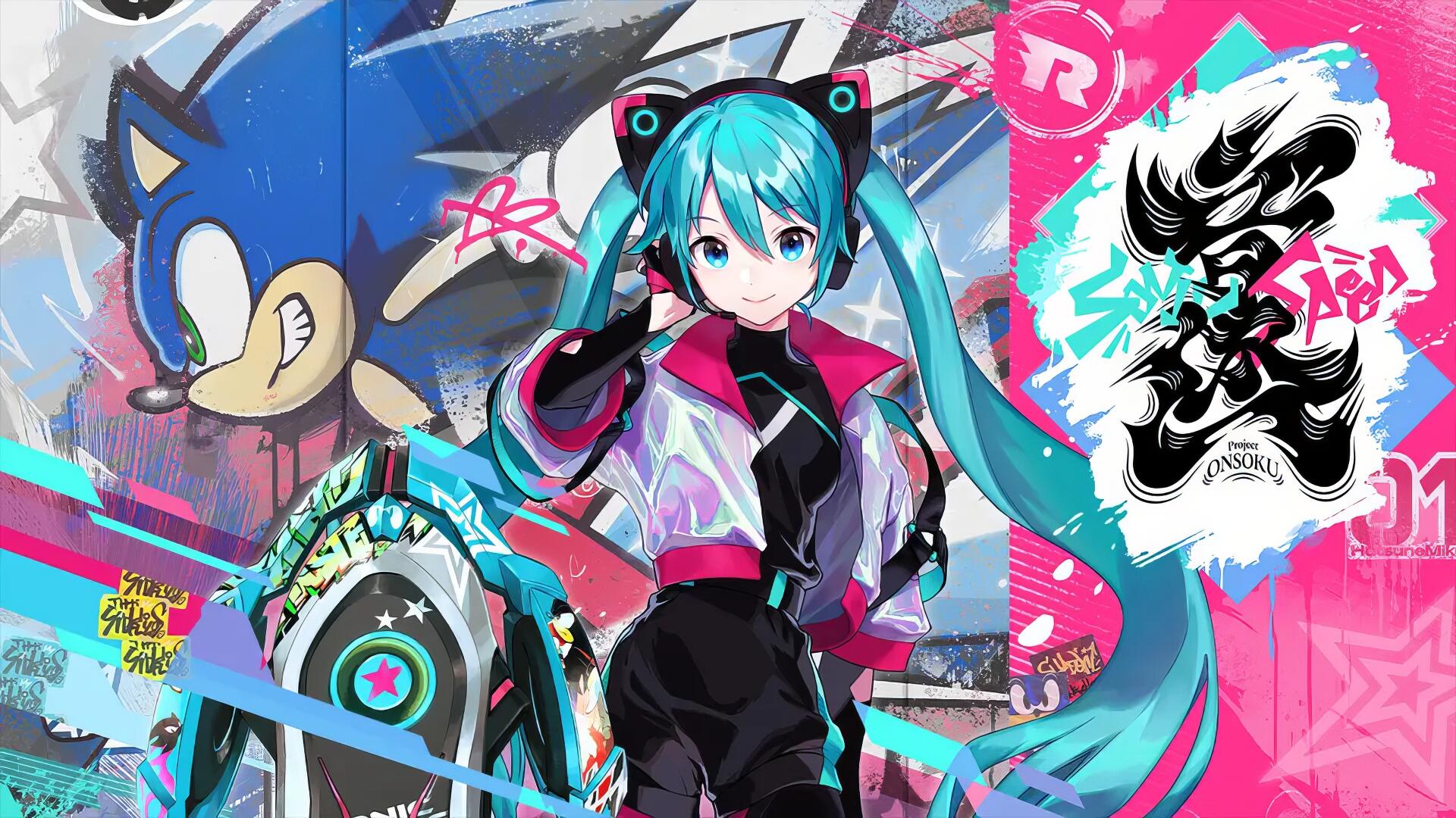 Download Video Game Sonic Racing: CrossWorlds Hatsune Miku HD Wallpaper