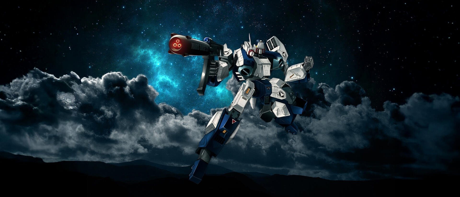 Robotech 4K Ultra HD — Night‑Sky Vanguard Mech by Rodrigo Barraza