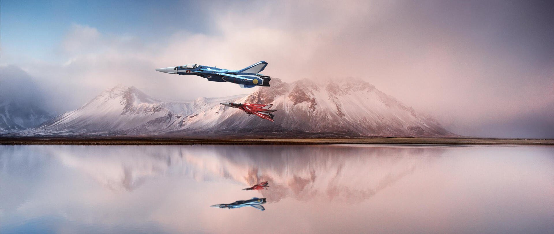 Macross Skies — 4K Robotech Jet Reflection