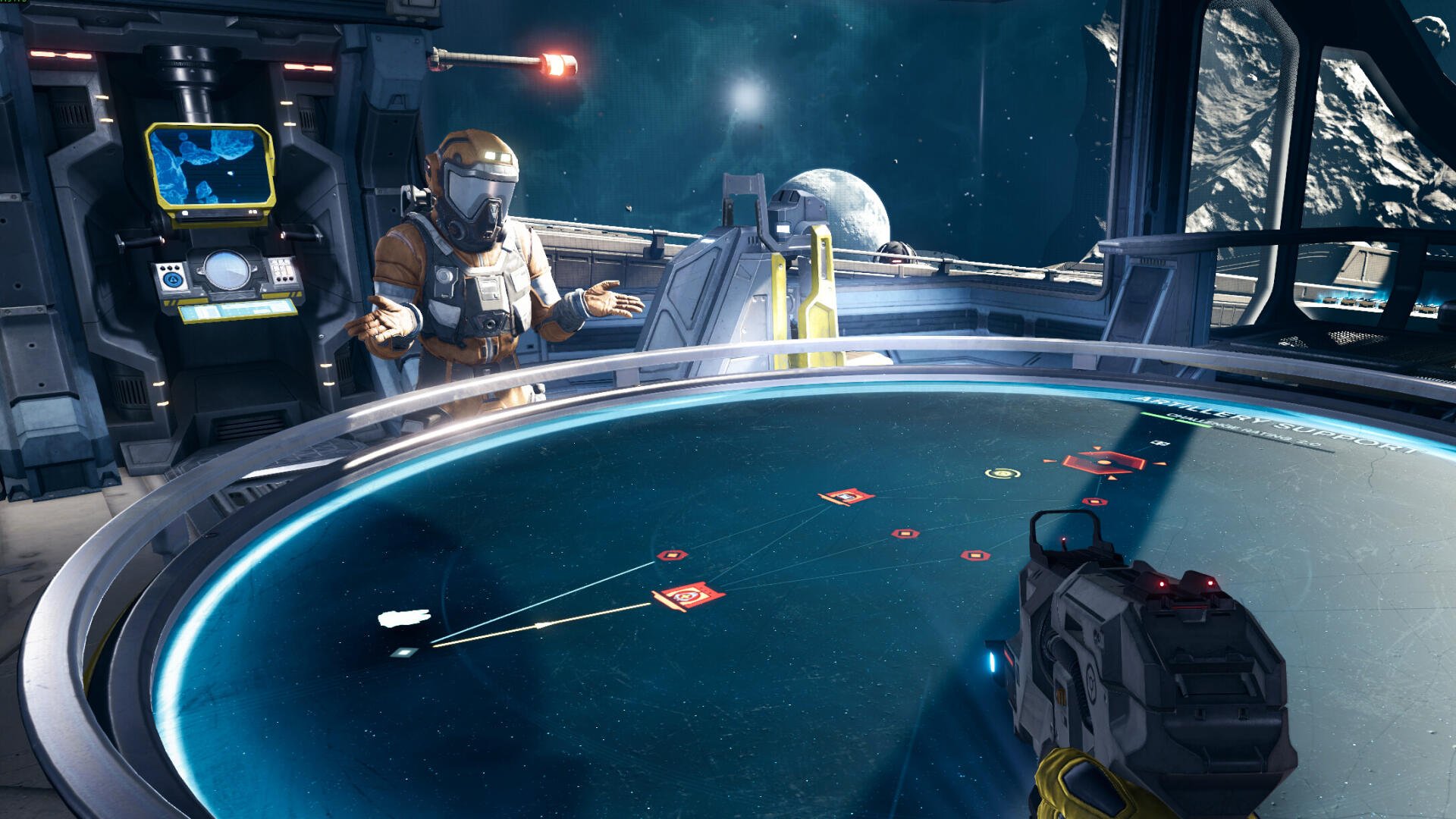 Jump Space: Tactical Bridge — HD Wallpaper