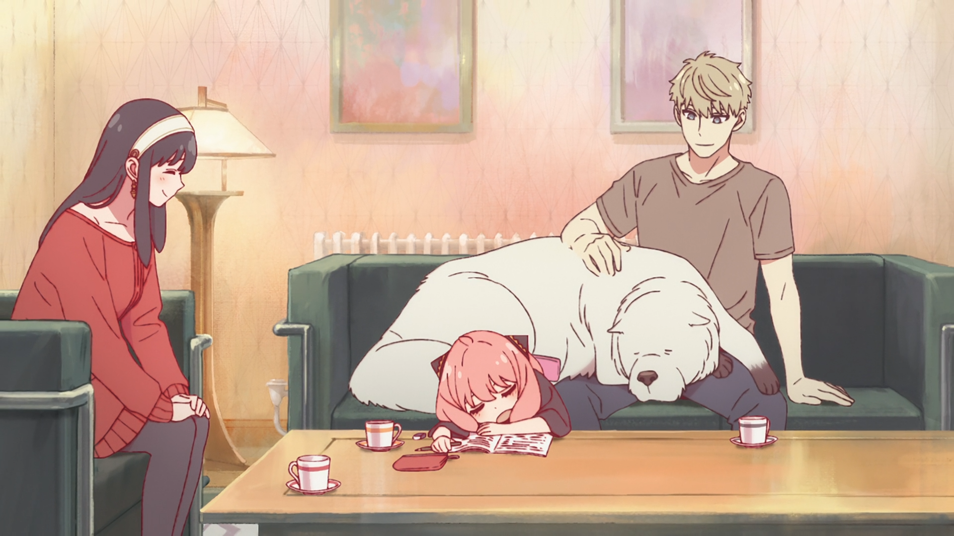 Spy x Family HD Wallpaper — Loid, Yor, Anya & Bond | 1920x1080 ...