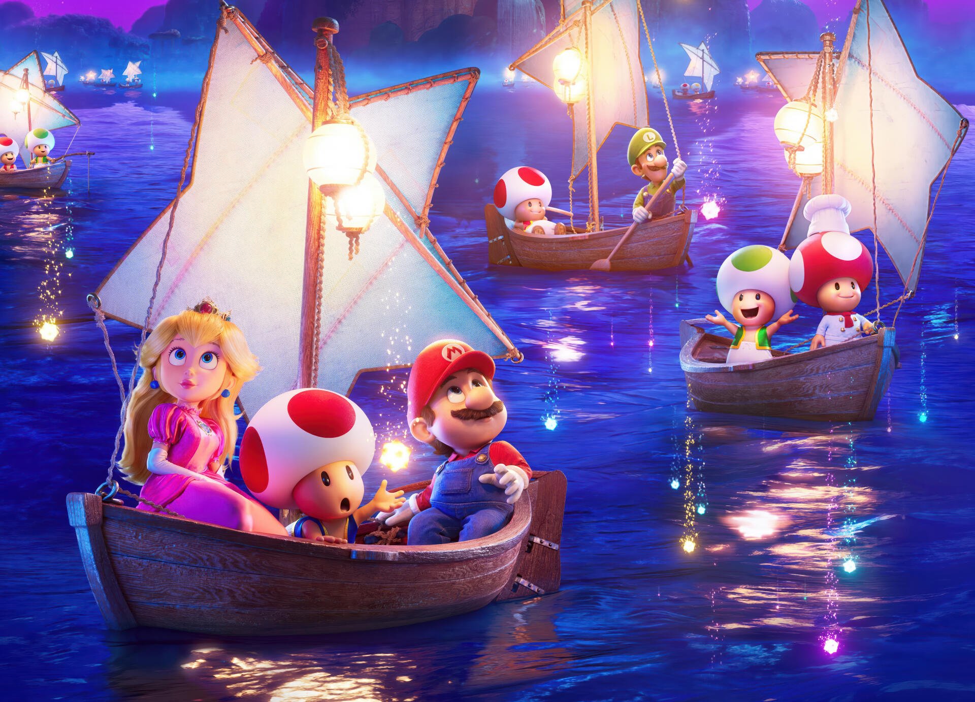 Starlight Voyage: Super Mario Galaxy — Mario, Peach & Toads (5K Ultra HD)