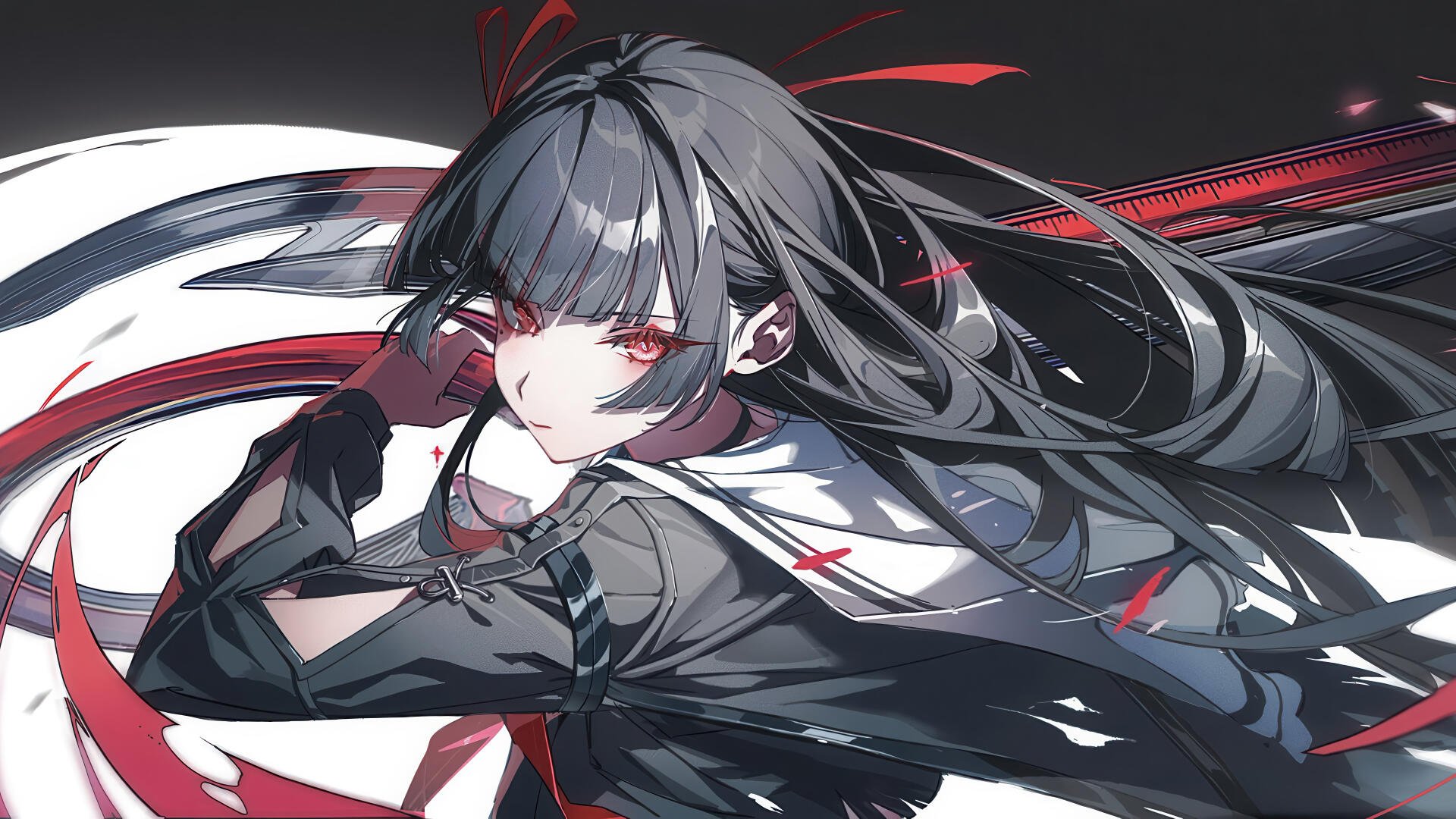 Chisa — Wuthering Waves 4K Wallpaper, Crimson-Eyed Video Game Heroine ...